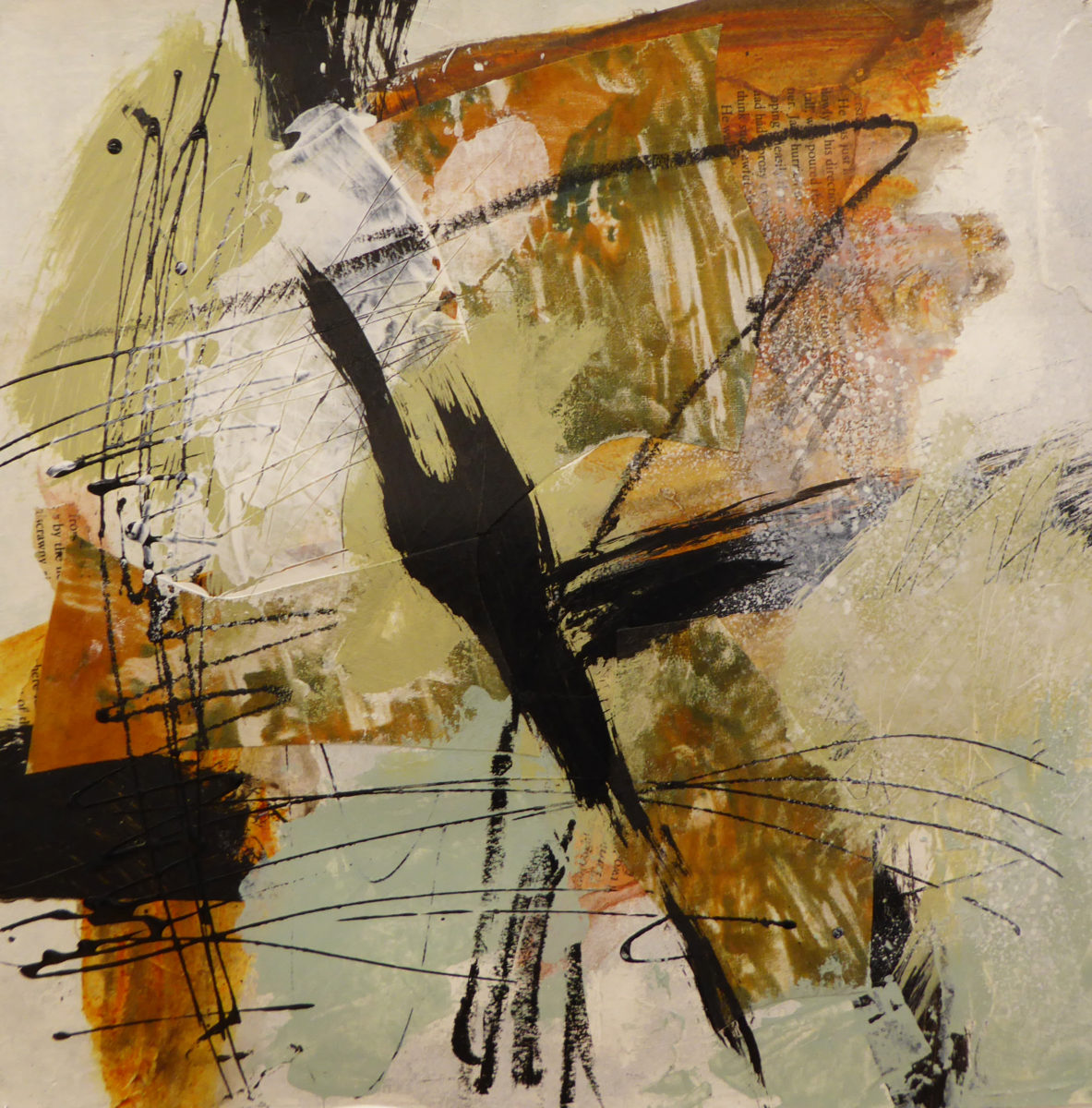 GENS DU PAYS — 2021-21 - Mixed media painting on paper, in Z archive